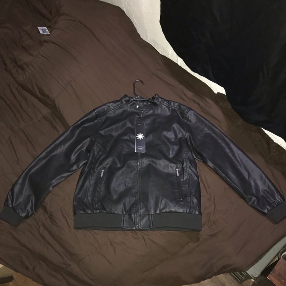 American Breed | Jackets & Coats | Xl Black Pleather Jacket From ...